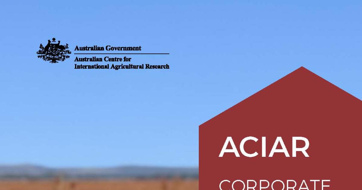 Corporate Plan 2023-24 | ACIAR