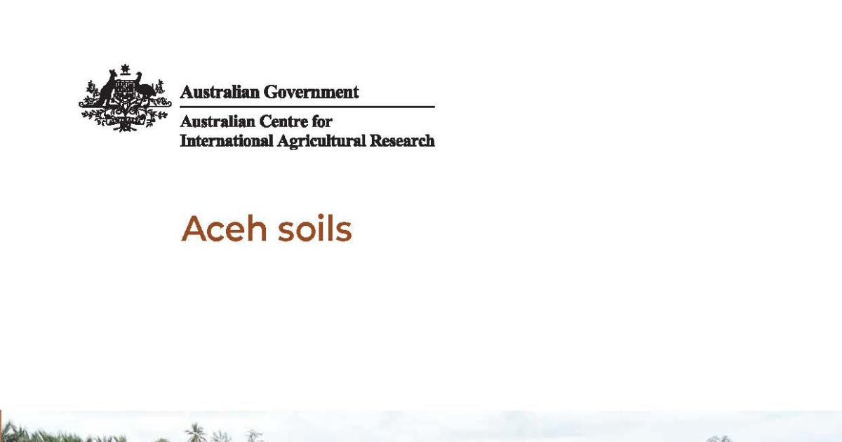 Aceh soils | ACIAR