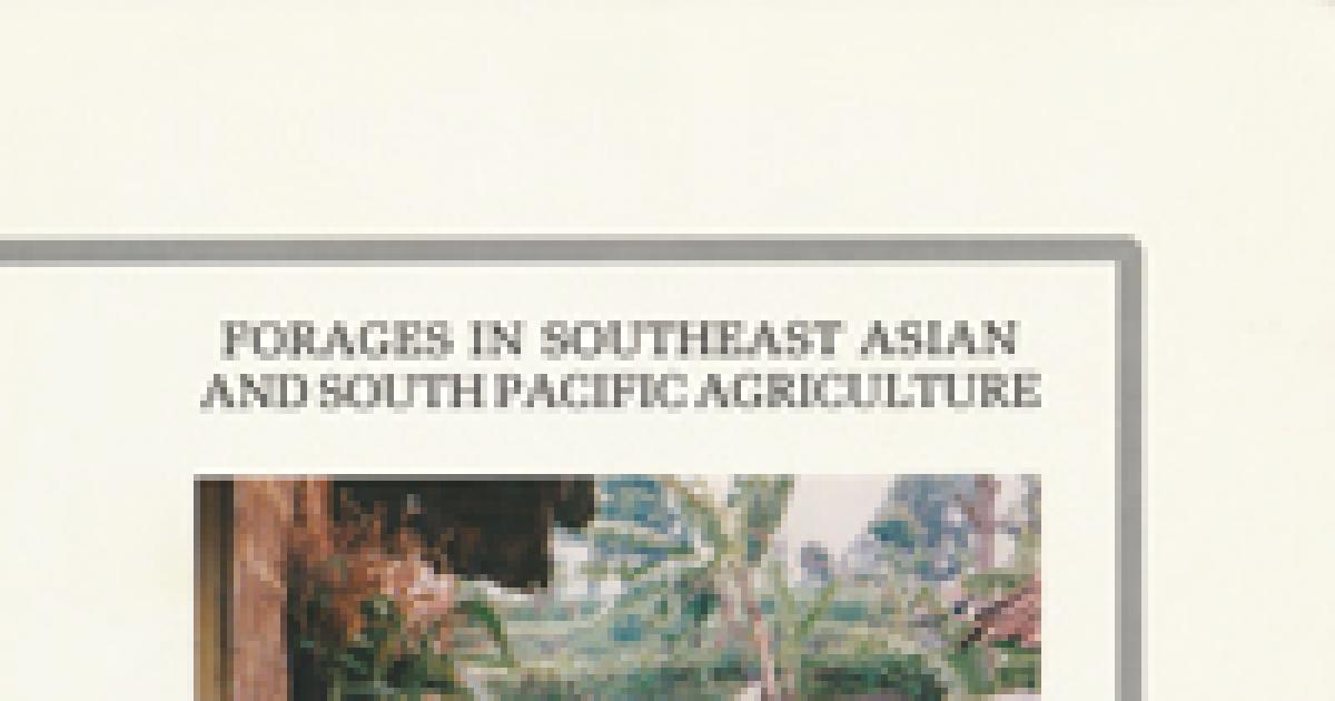 Forages in southeast Asian and South Pacific agriculture | ACIAR