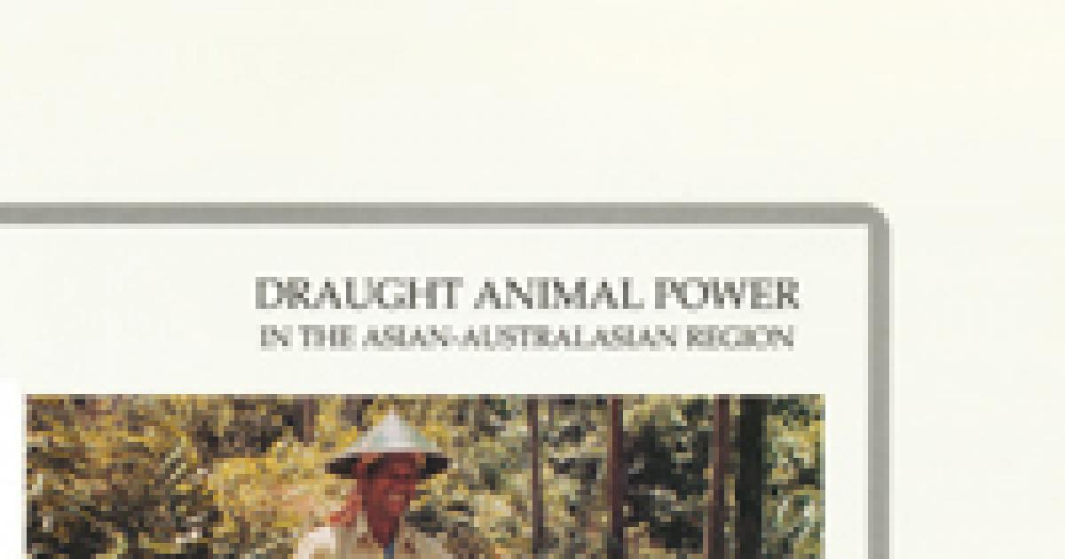 Draught animal power in the Asian-Australasian region | ACIAR